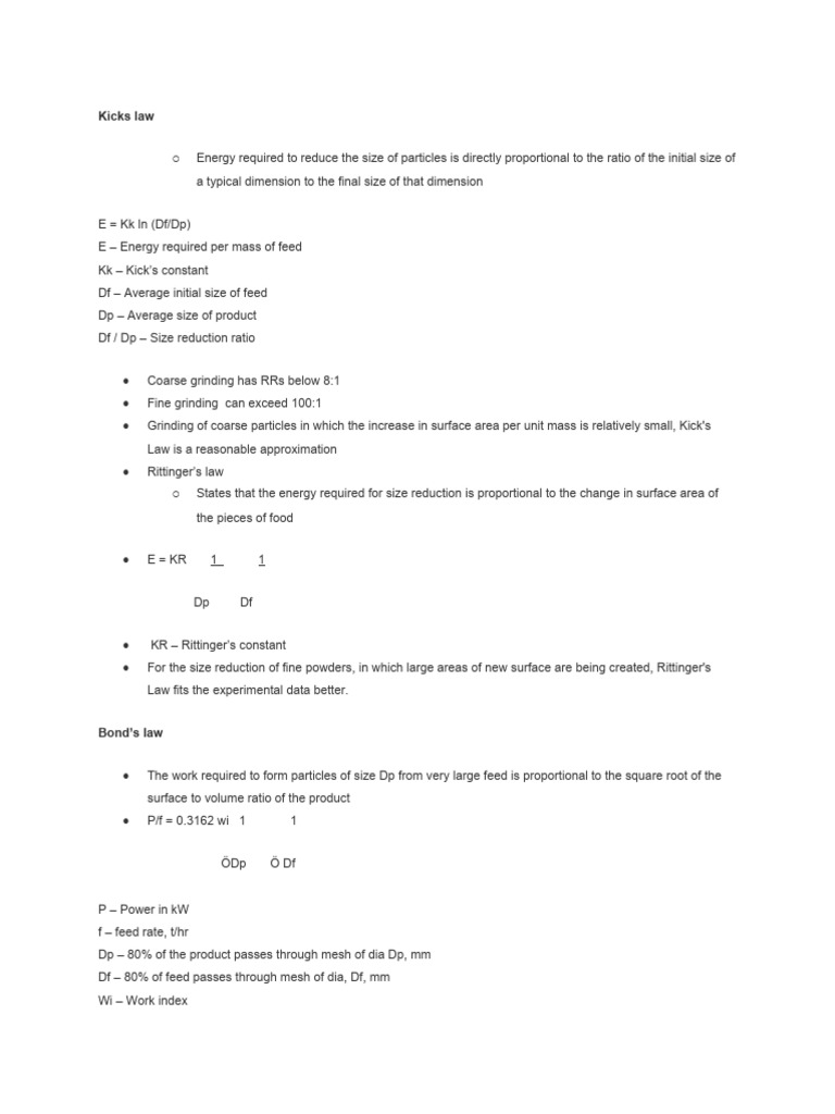 Kicks Law and Bond's Law | PDF