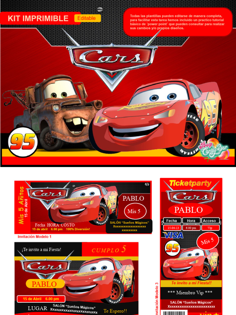 Kit Imprimible Fiesta Cars | PDF