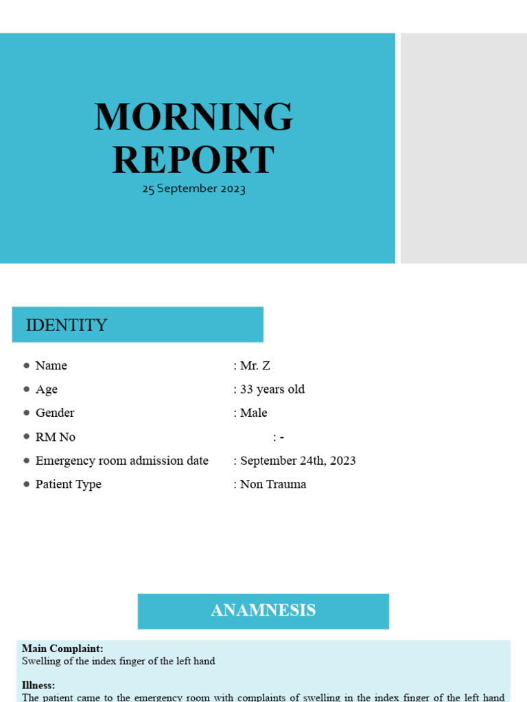 Non-Trauma - 24 September 2023 - Tn. Zazan - Abses Digiti II Manus S ...