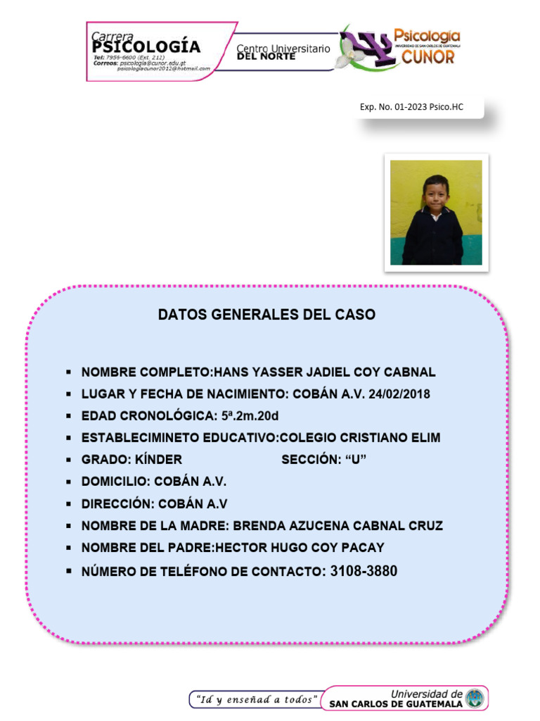 Datos Generales | PDF