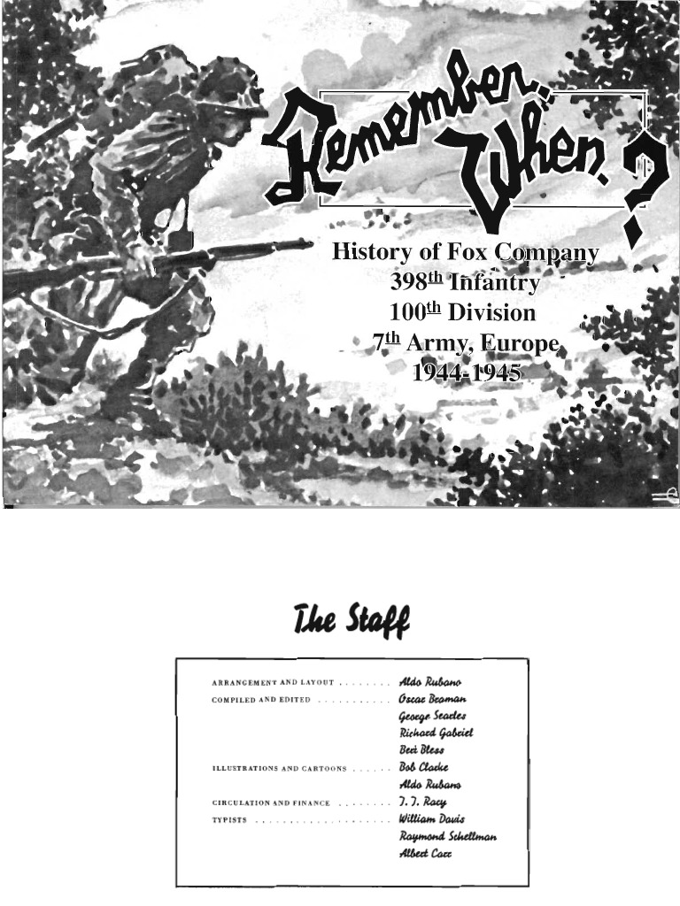 WWII 398th Infantry Regiment | PDF | Military | Armed Conflict
