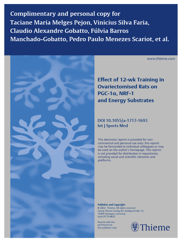 33 Pejon Et Al., 2022 IJSM | PDF | Skeletal Muscle | Glycogen