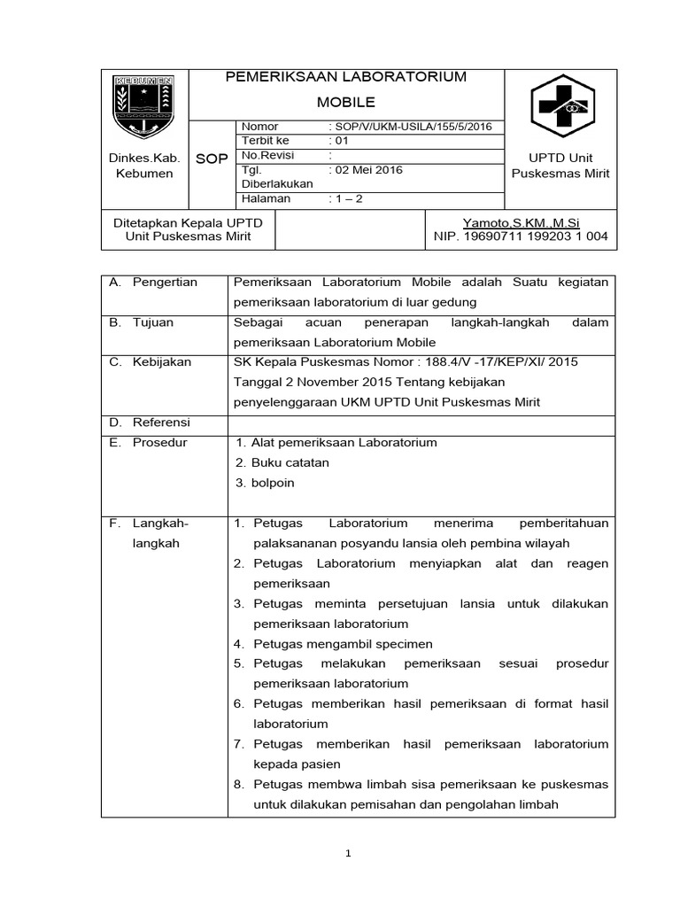 Sop Lab Mobile | PDF