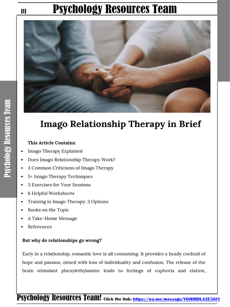 Imago Relationship Therapy Guide | PDF