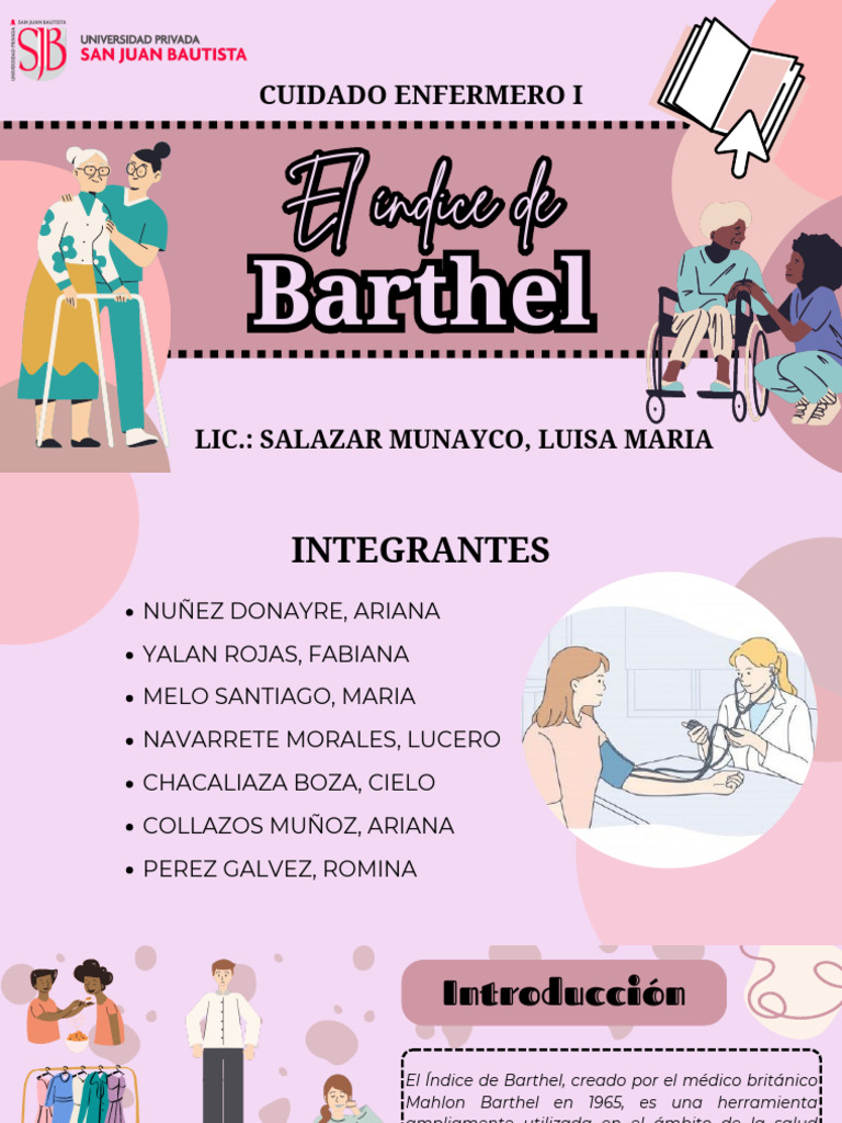 Cuidado Enfermero - Indice de Barthel - Grupo 5 Offi | PDF | Enfermería | Evaluación