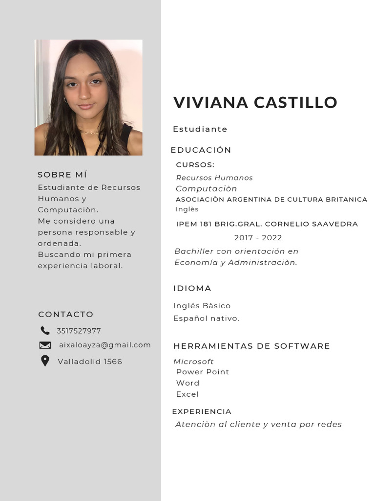 CV - Viviana Castillo | PDF