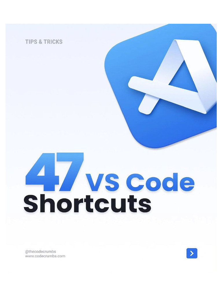 47 VSCode Shortcuts | PDF