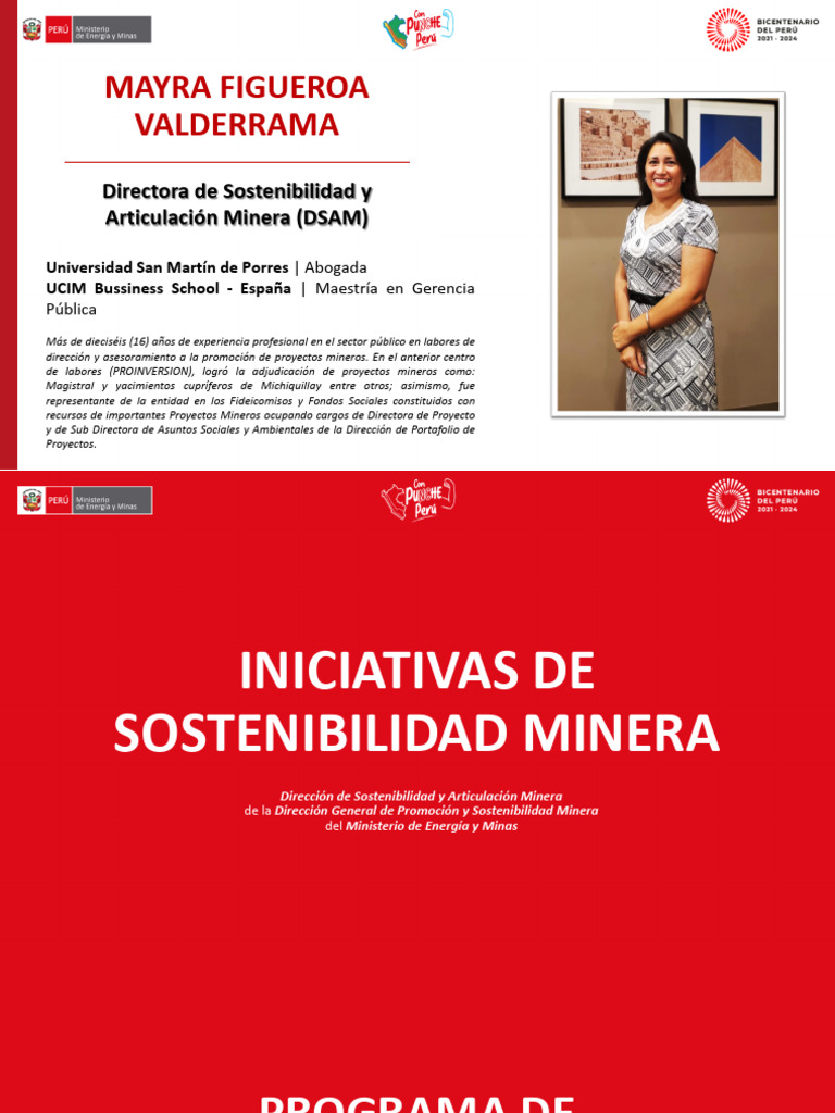 23.02 DGPSM Iniciativas de Sostenibilidad Minera - Programa de Integración Minera - Mayra ...