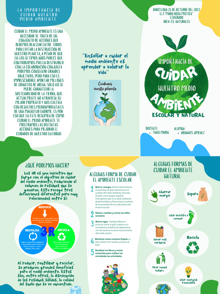 Tríptico Cambio Climático Orgánico Verde | PDF | Residuos | Reciclaje Tríptico Cambio Climático Orgánico Verde | PDF | Residuos | Reciclaje
