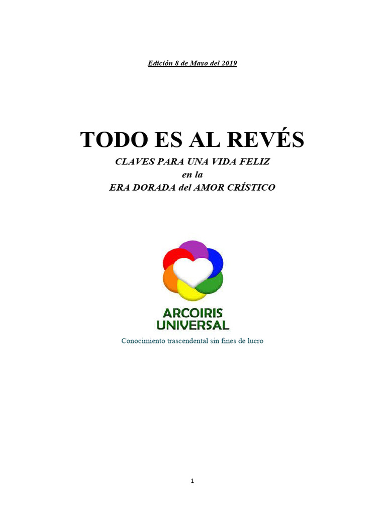 TODO ES AL REVÉS borrador | PDF | Biblia | Amor