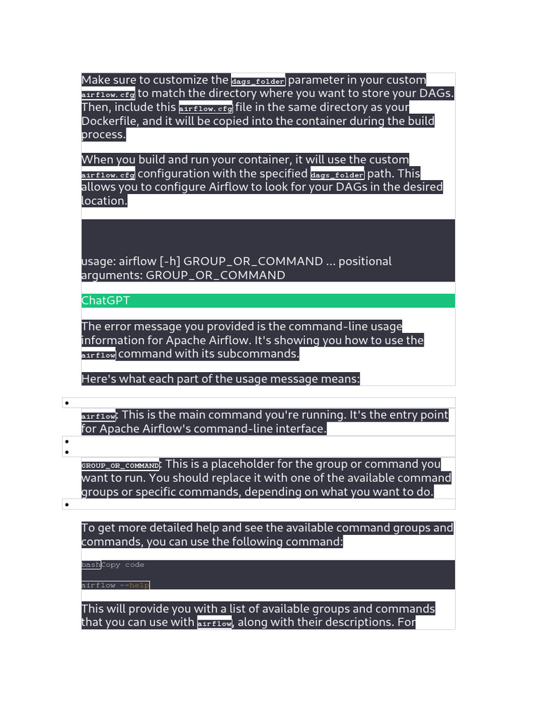 Make Sure To Customize The Dags | PDF | Command Line Interface | Networking
