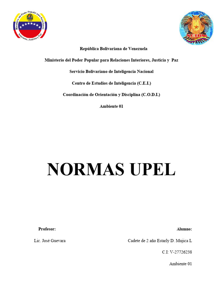 Normas Upel.2023 | PDF | Paradigma | Puntuación