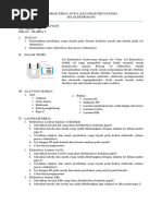 Laporan Praktikum Kimia Sel Elektrolisis | PDF