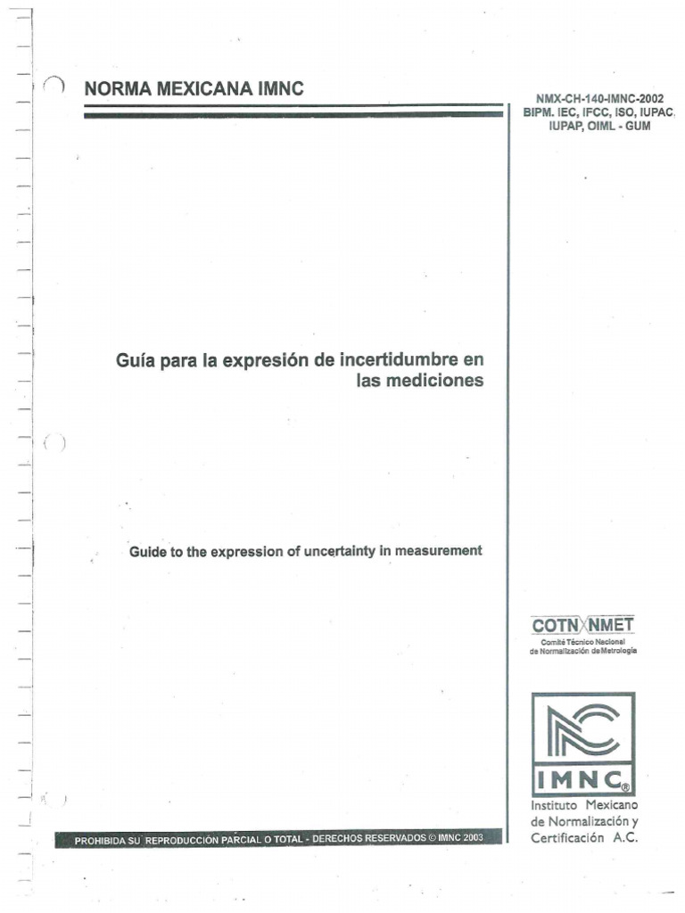 NMX CH 140 Imnc 2002 | PDF