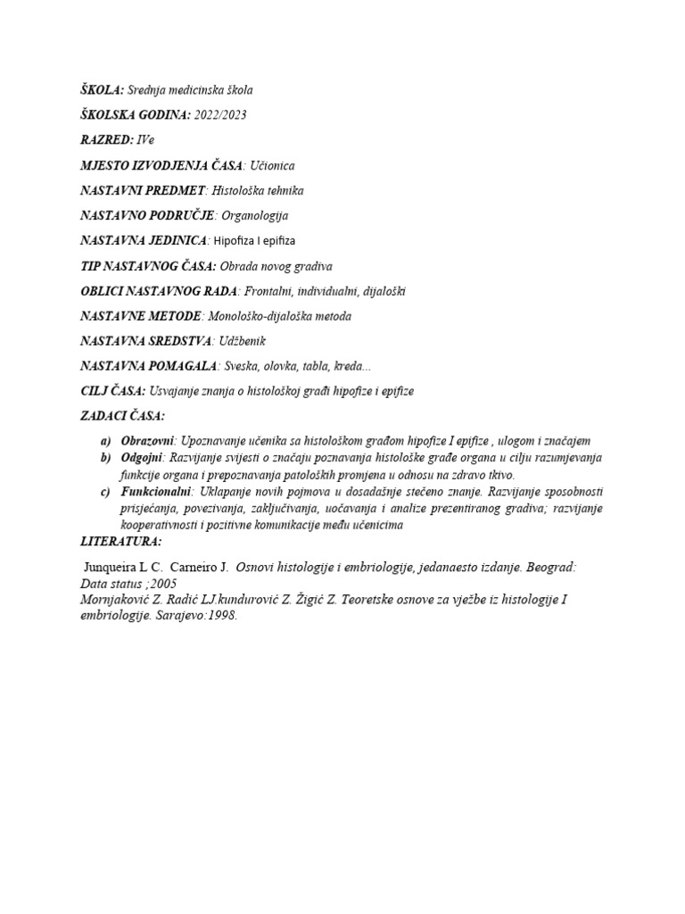 Hipofiza I Epifiza | PDF