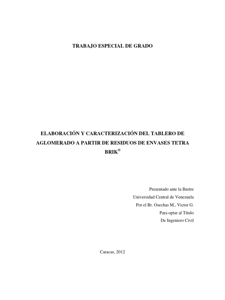 TEG Victor Osechas | PDF | Madera | Residuos
