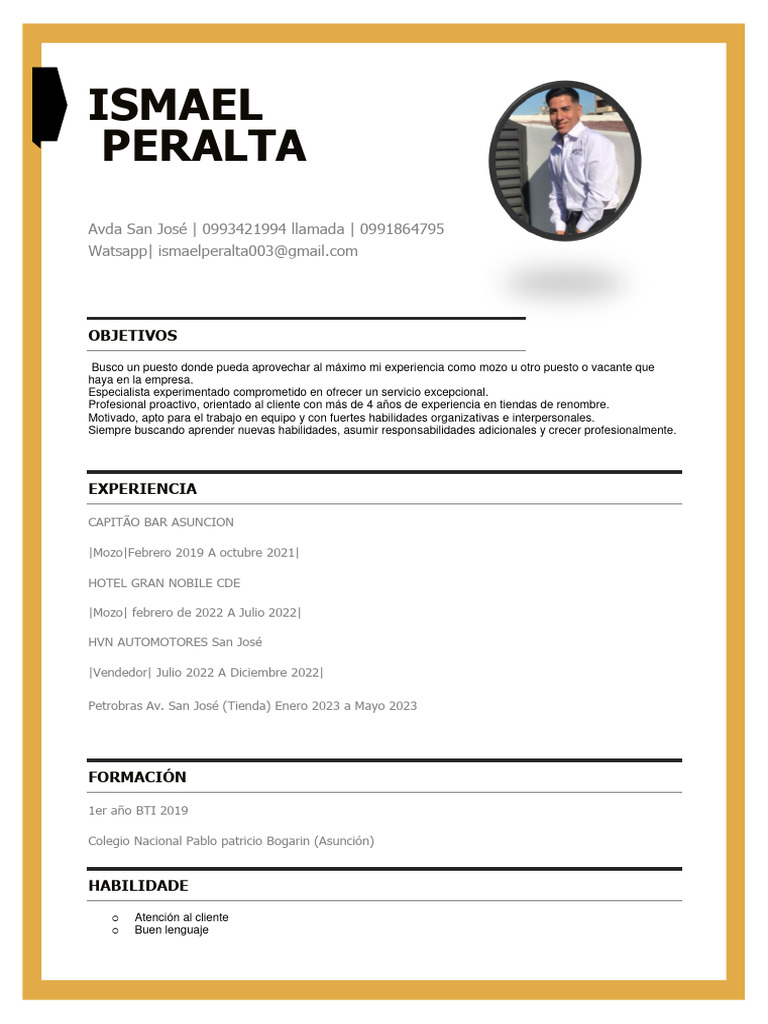 Currículum Actualizado 2023 | PDF