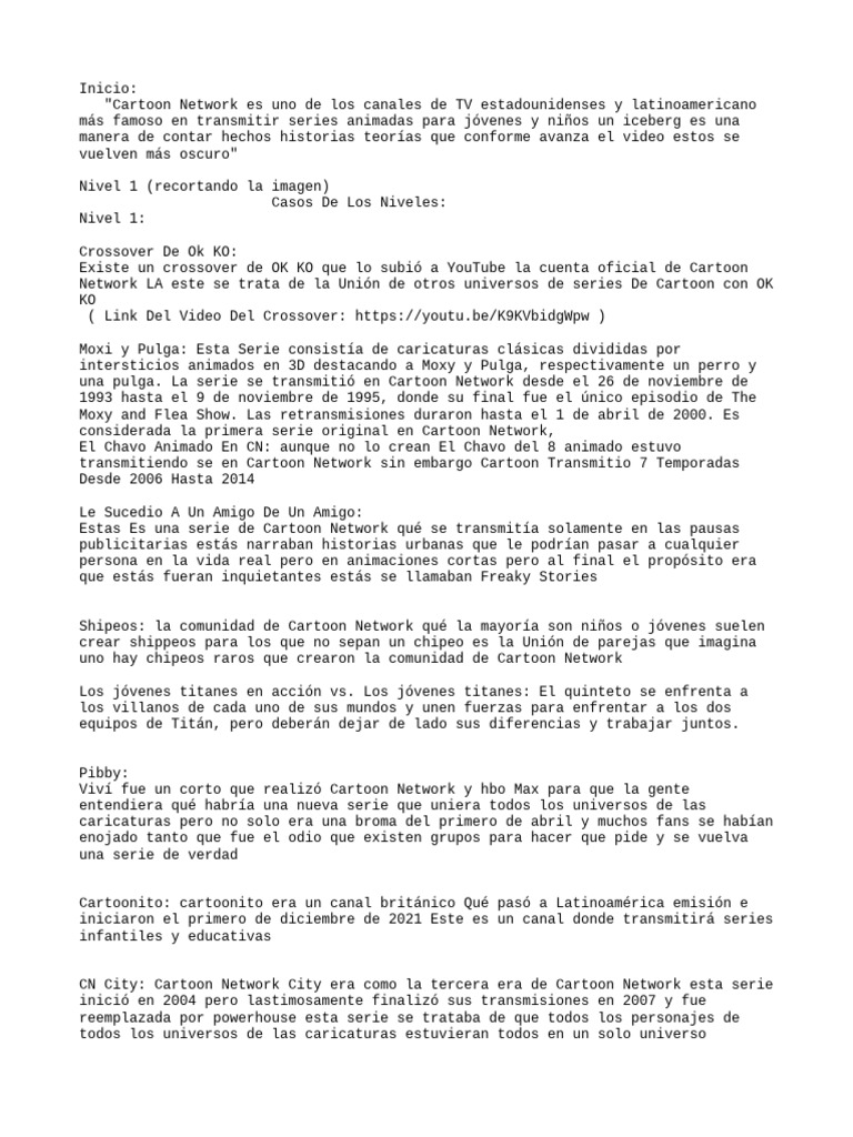 Iceberg de Cartoon Network N8381 | PDF | Hanna Barbera