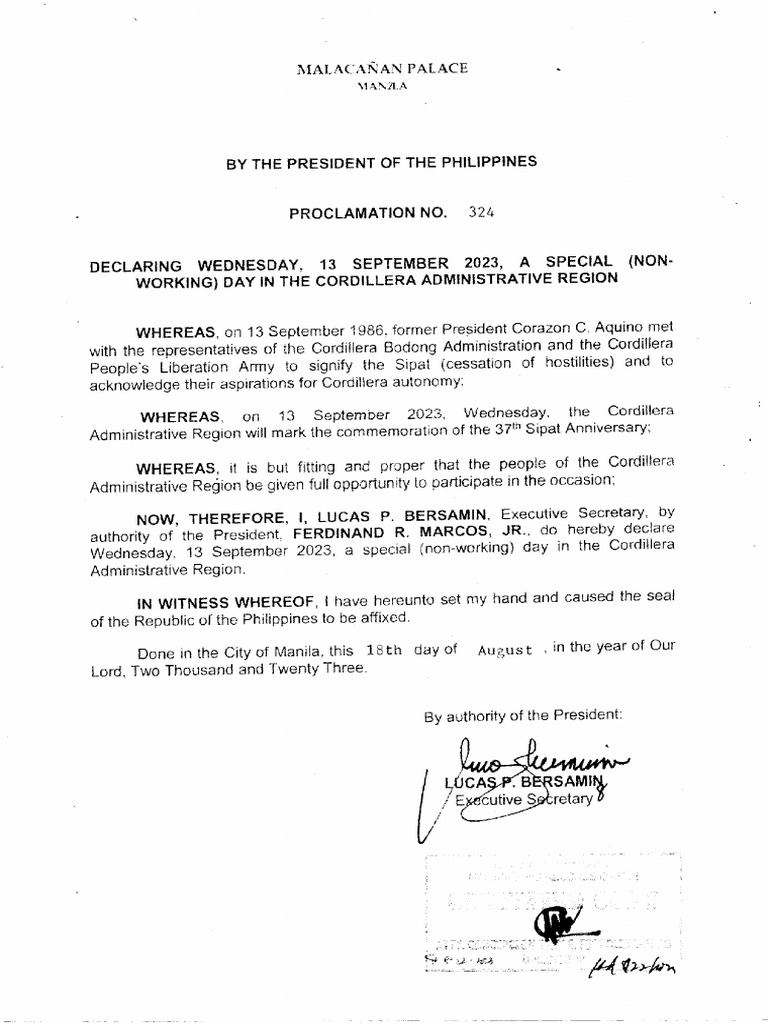 Special non-working holiday | PDF