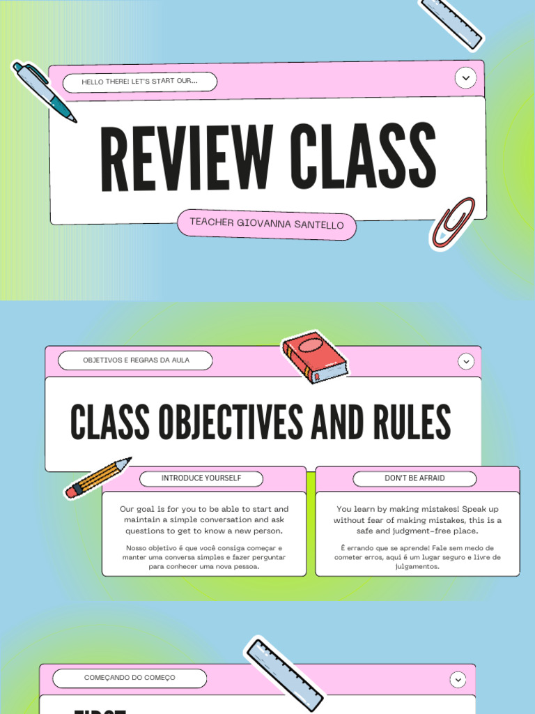 Review Class | PDF | Linguística