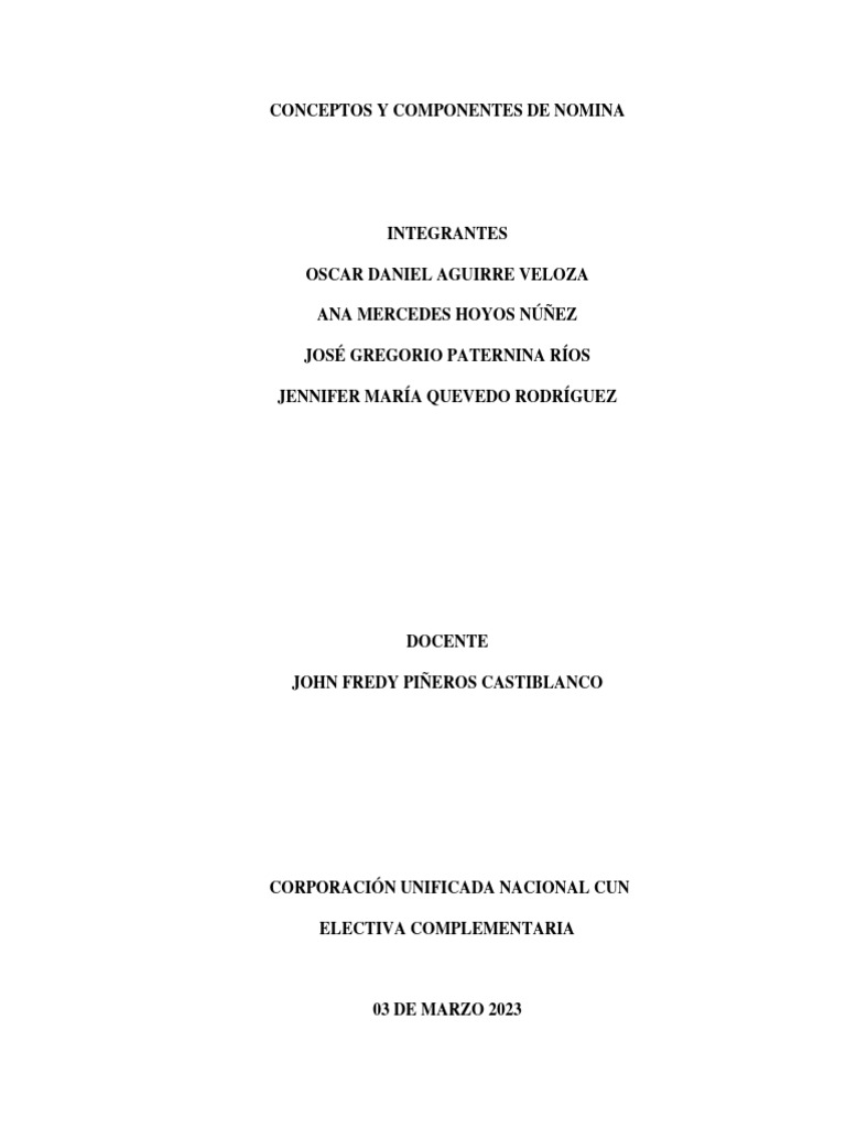 Aca - 2 - Electiva Complementaria | PDF | Salario | Violación