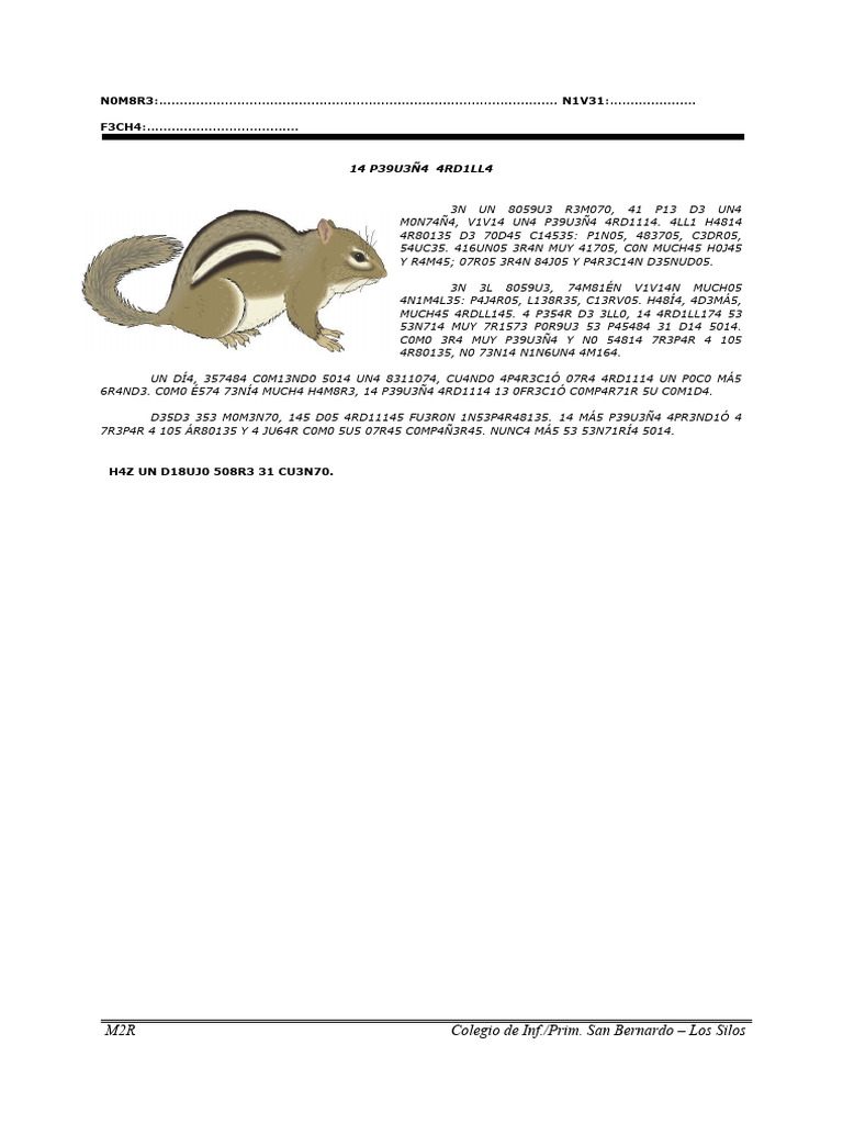 Lectura 1 La Ardilla | PDF | Ajedrez