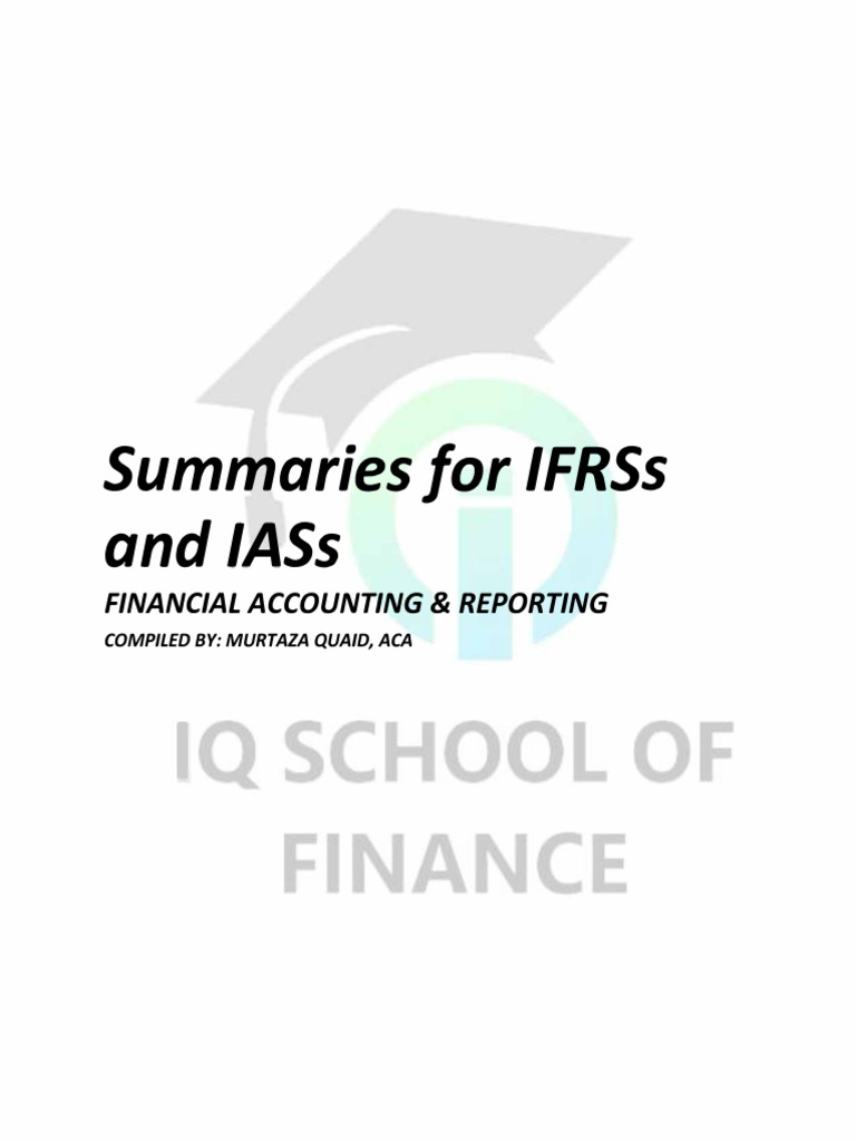 AAFR Summaries | PDF | International Financial Reporting Standards | Prices