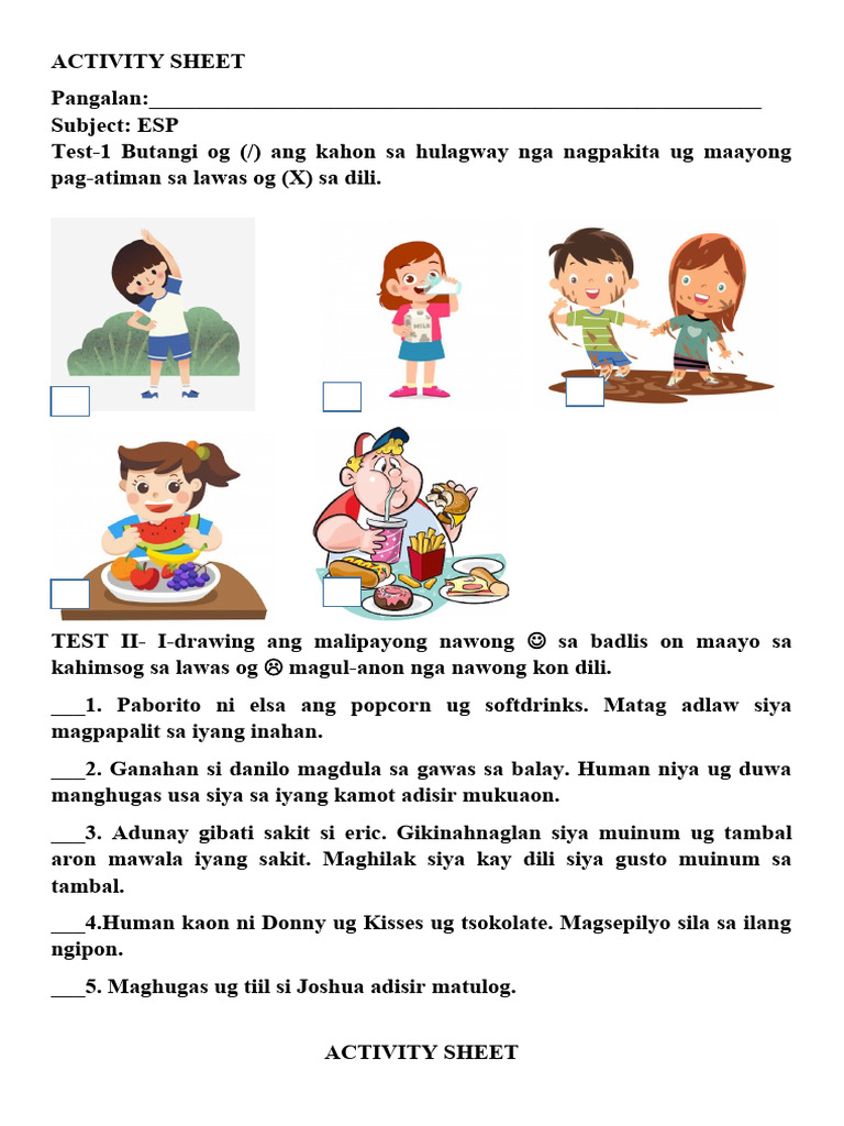 Activity Sheet | PDF