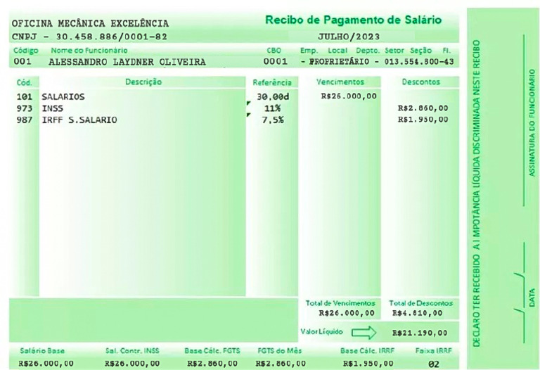 Holerite Julho | PDF