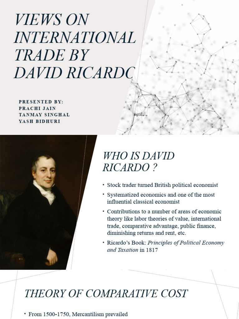 David Ricardo | PDF | Comparative Advantage | Economics