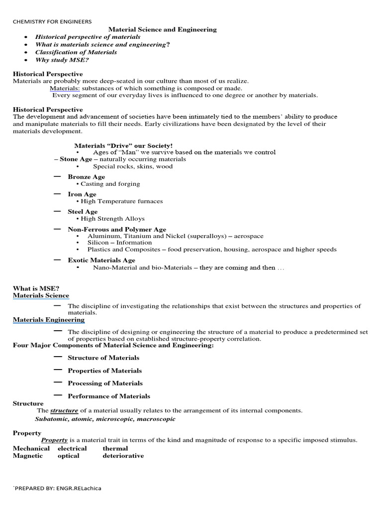 Introduction To MSE 2.1 | PDF | Materials Science | Composite Material