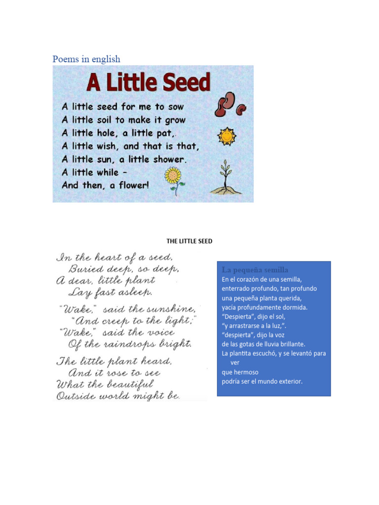Poems in English | PDF