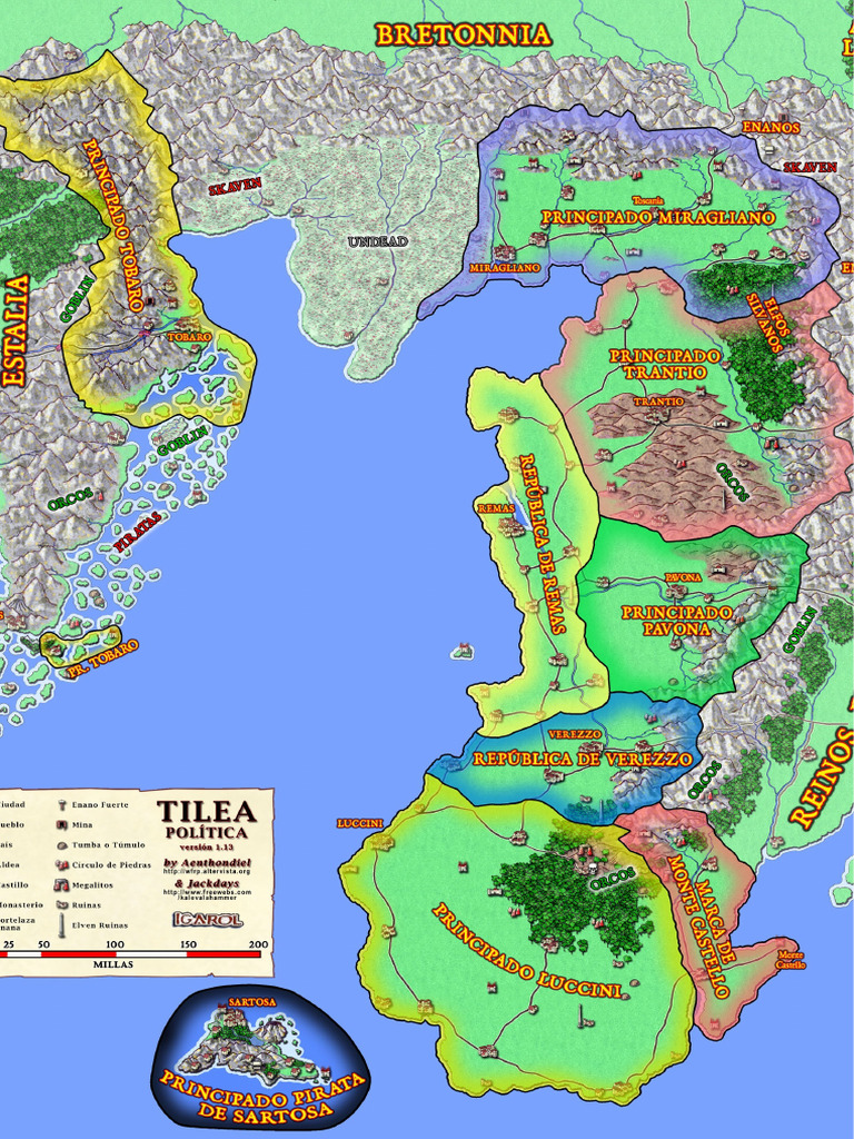 Mapa Politico de Tilea | PDF