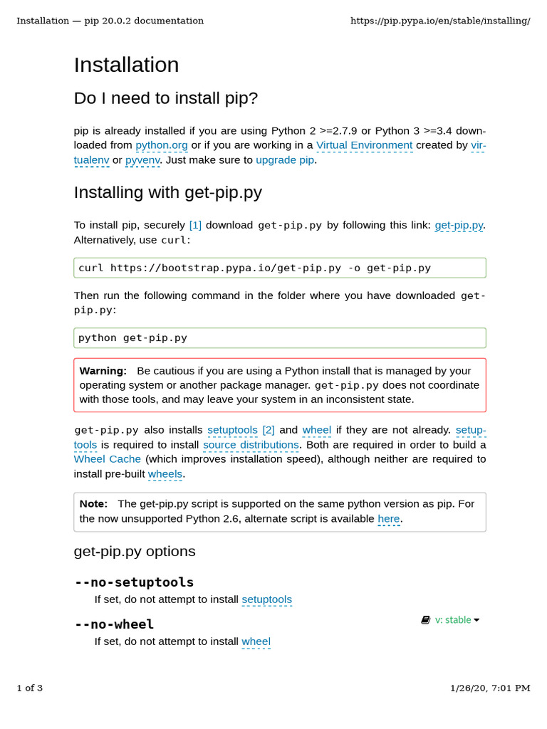 Pip Install | PDF | Python (Programming Language) | Computer Engineering