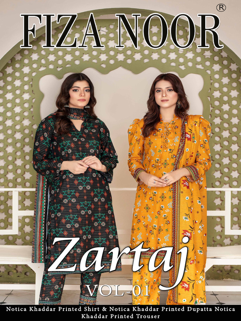 Fiza Noor Luxury Lawn Collection 2023 | PDF | Consumer Goods | Cultural ...