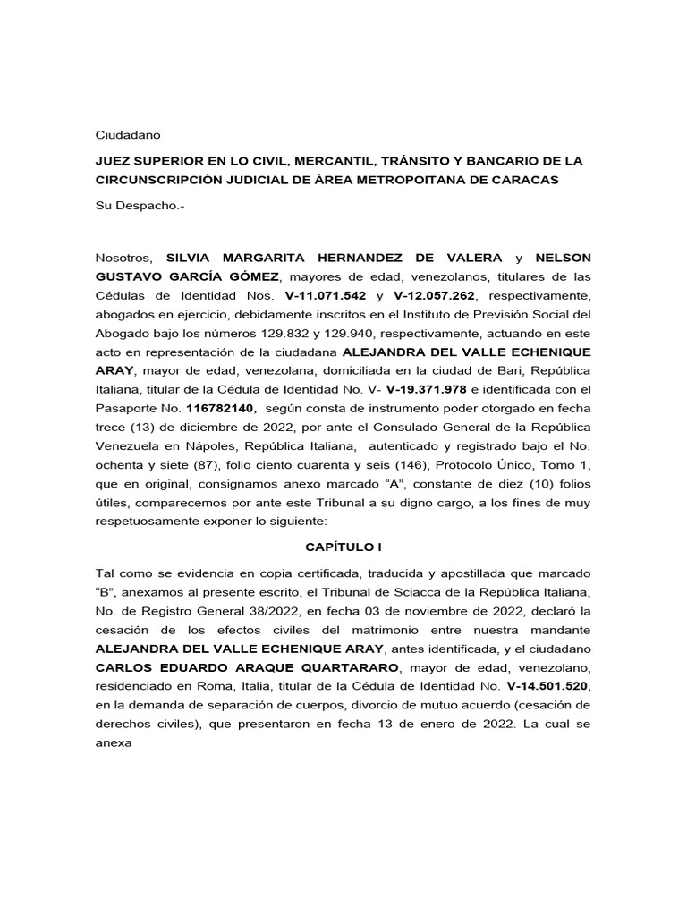 EXEQUATUR | PDF | Sentencia (ley) | Divorcio