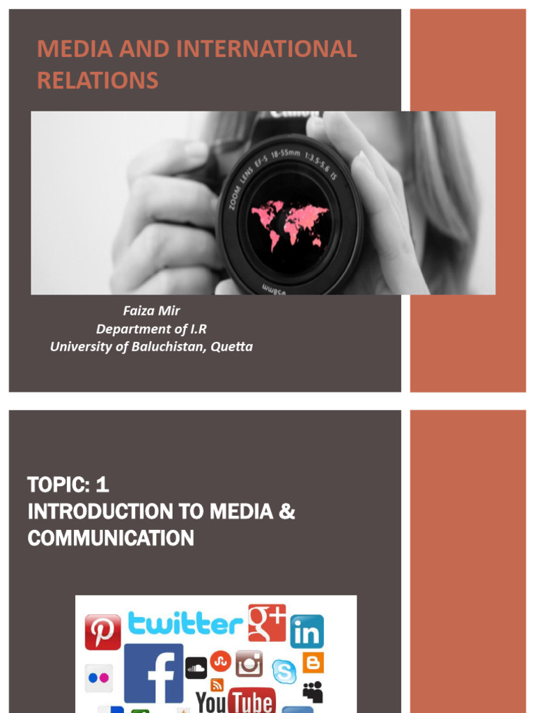 Introduction To Media 1 | PDF