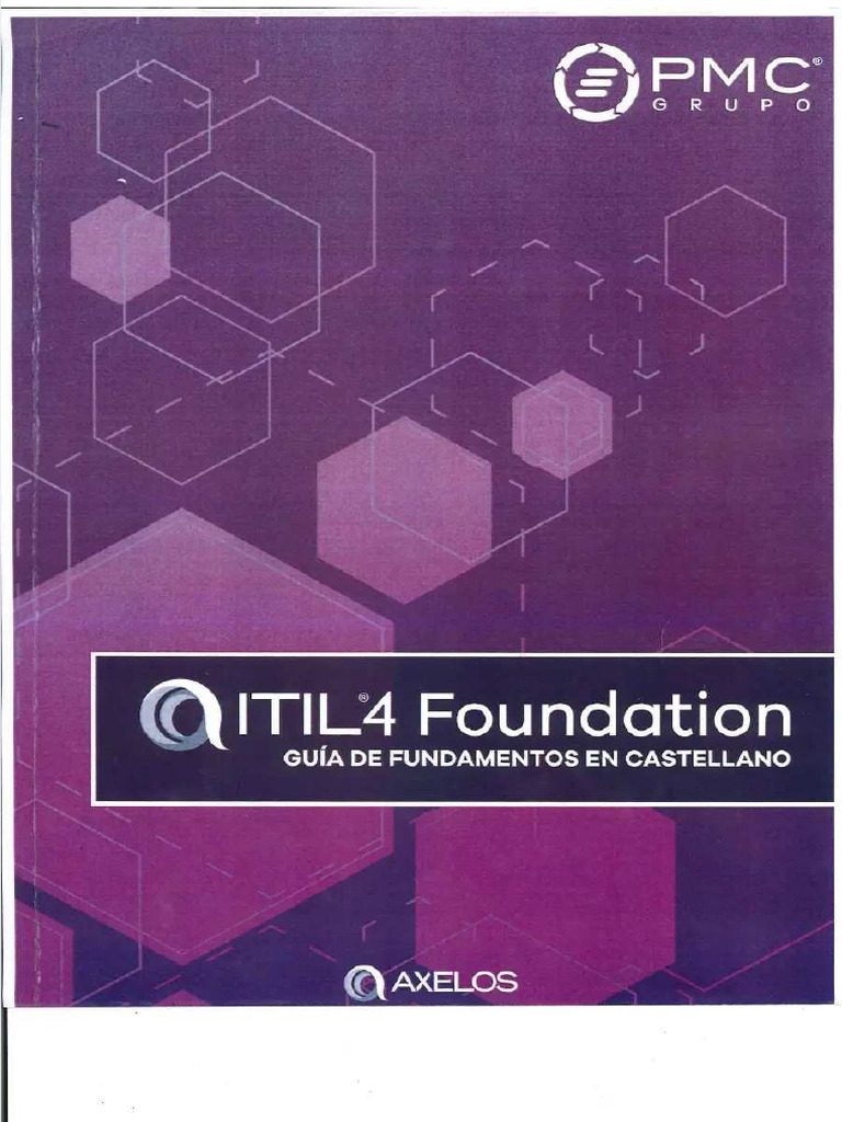 PDF Itil Foundations v4 Guia de Fundamentos en Castellano Compress | PDF