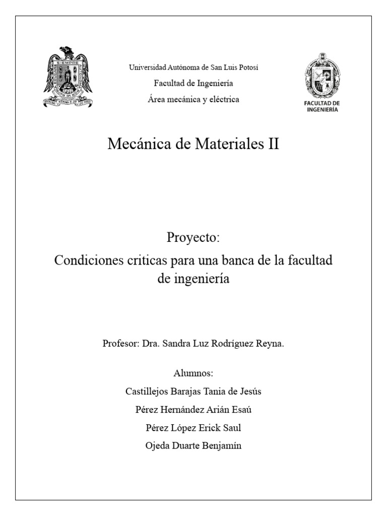 Proyecto Mecanica 2 | PDF | Viga (Estructura) | Doblar