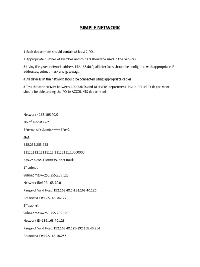 Simple Network | PDF
