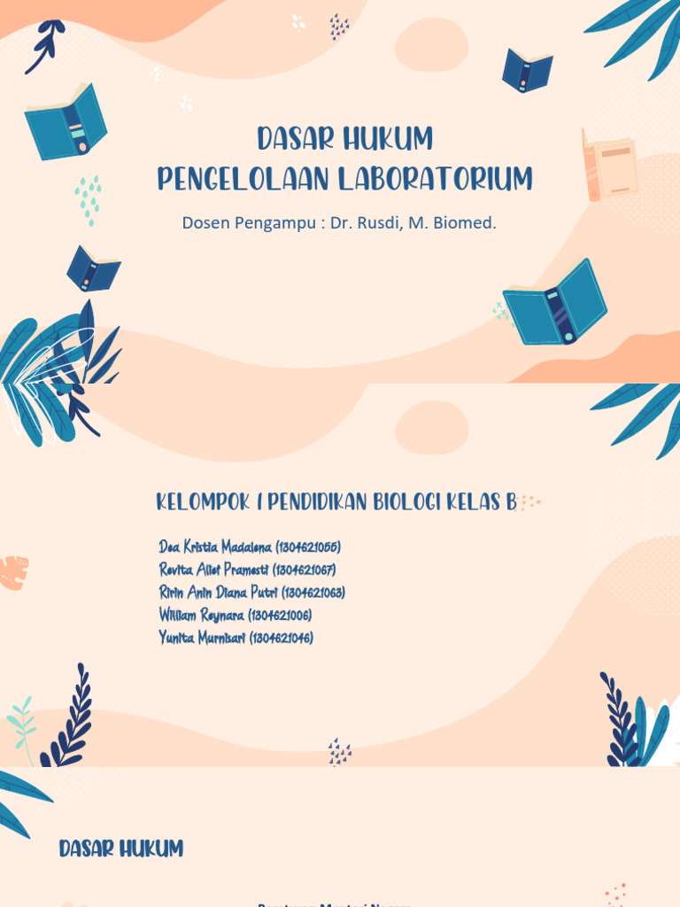 Dasar Hukum Manajemen Lab-Klp 1 | PDF