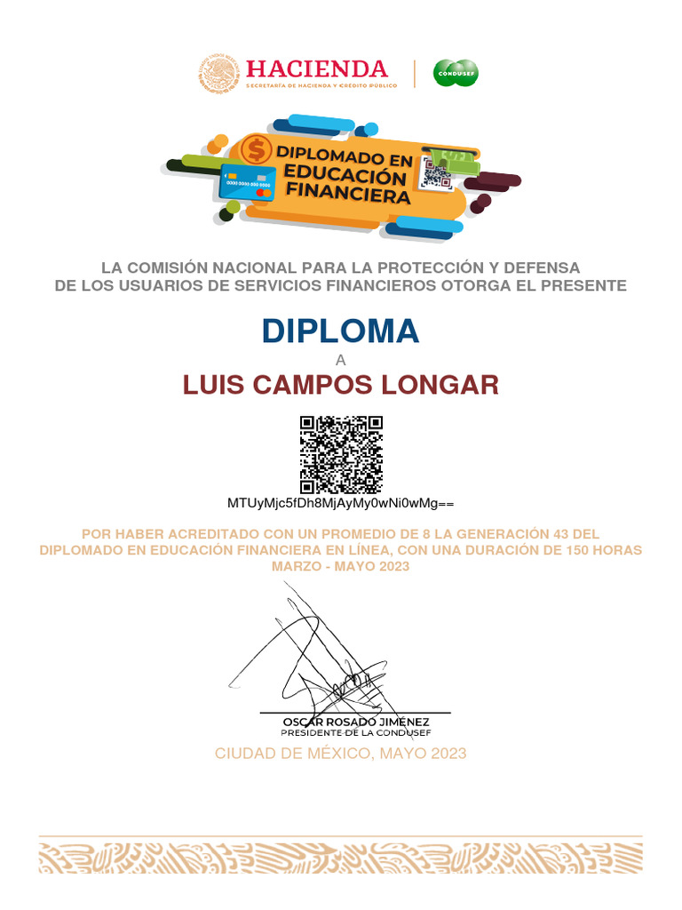 Constancia Condusef | PDF