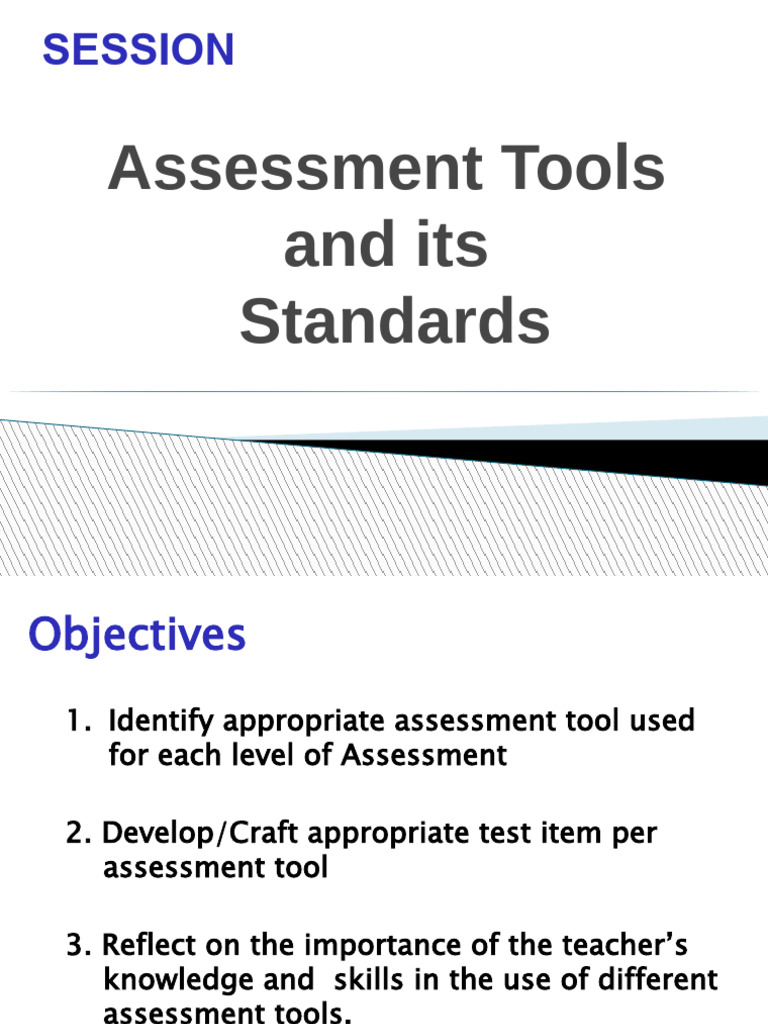 5 - Assessment Tool and Standards - FINAL | PDF | Educational ...