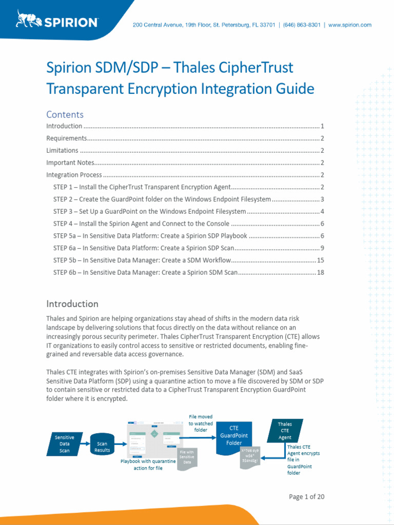 Spirion Thales - Integration Guide FINAL 20220517 | PDF | Computer File | File System