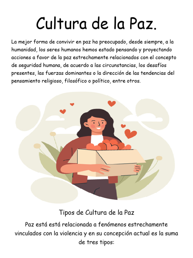 Construyendo una Cultura de Paz | PDF | Paz | Violencia