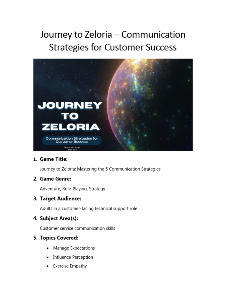 Hodge Corshonedia Challenge 3 Game Design | PDF | Learning | Critical Thinking