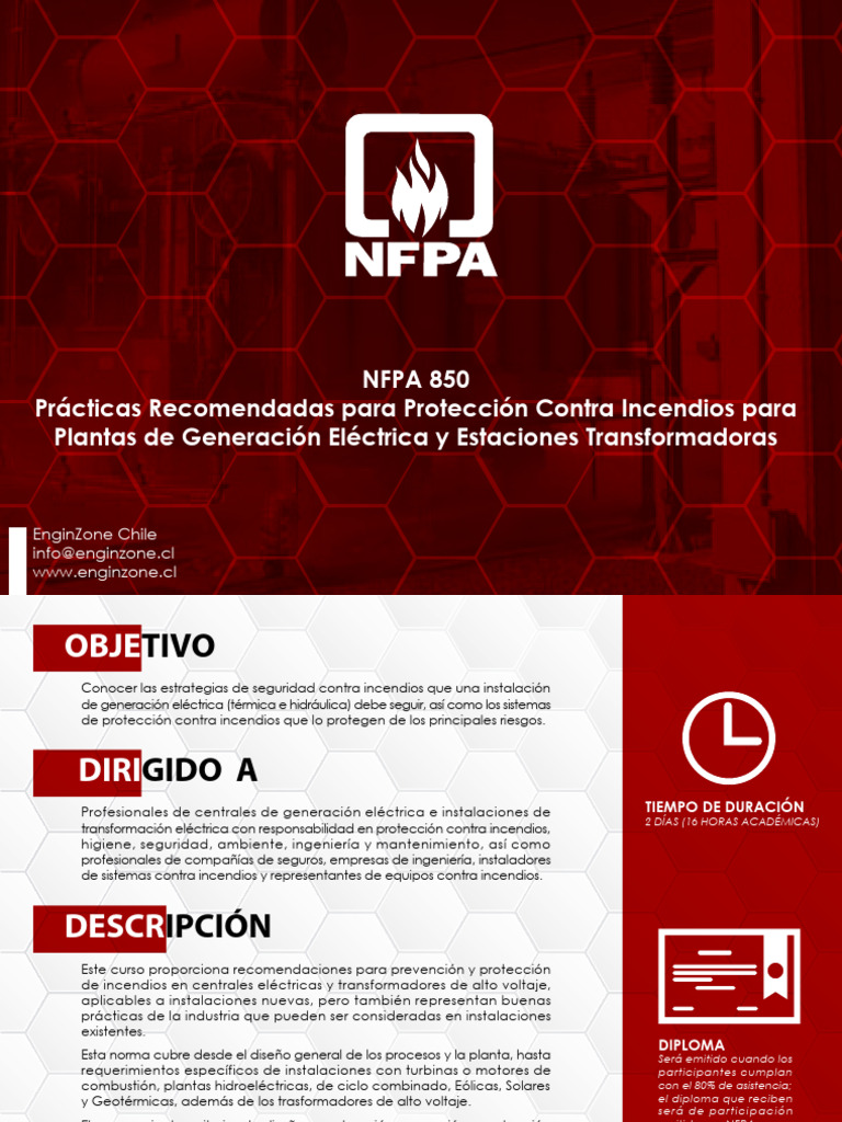 Ficha Técnica NFPA 850 Prácticas Recomendadas para Protección Contra ... Ficha Técnica NFPA 850 Prácticas Recomendadas para Protección Contra ...
