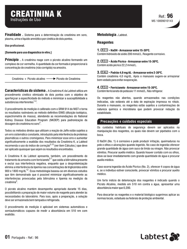Creatinina K | PDF