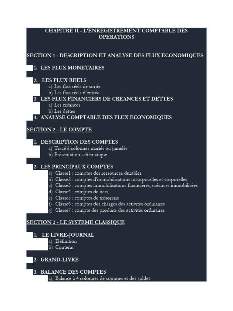 CHAPITRE II - Enregistrements Comptables | PDF