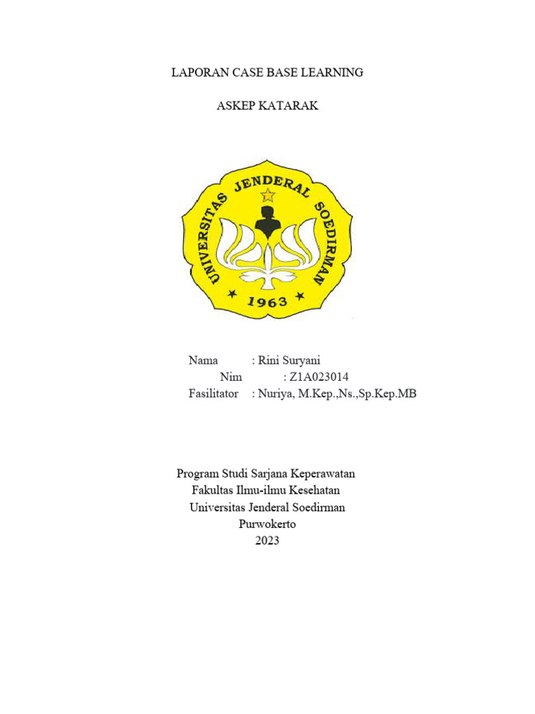 Asuhan Keperawatan pada Katarak | PDF